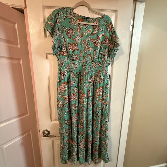 Democracy | Dresses | Democracy Teal Floral Maxi Dress | Poshmark